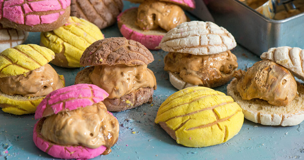 Dulce De Leche Ice Cream Concha Sandwiches | Cacique® Inc.